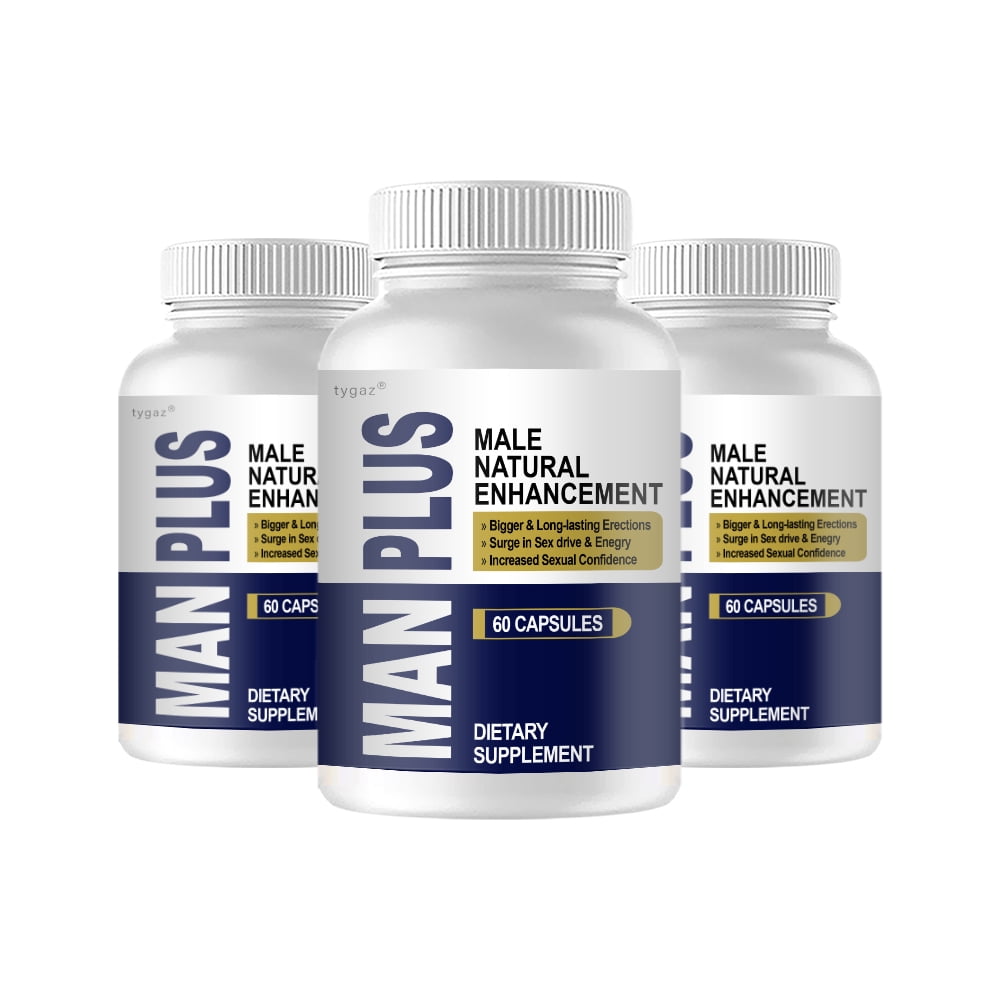 (3 Pack) ManPlus - Man Plus Natural Supplement for Men - Walmart.com