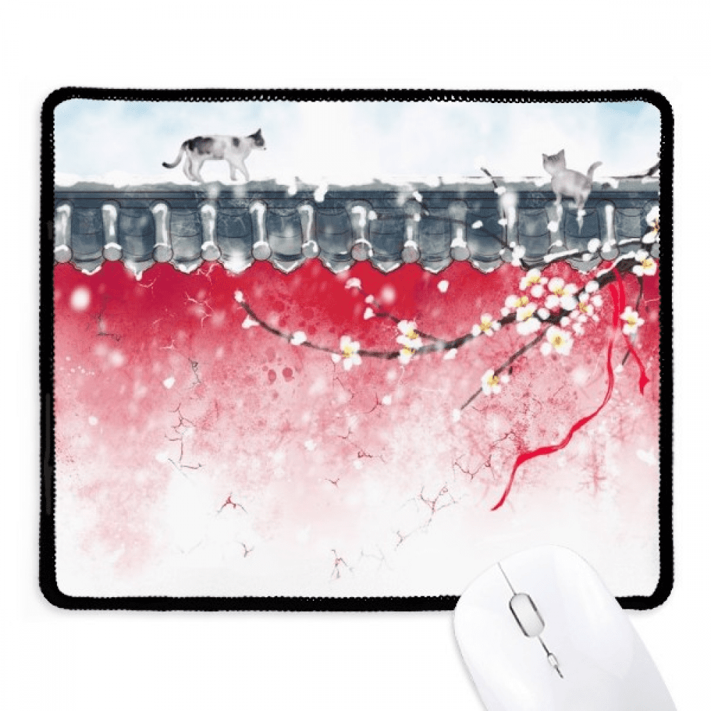 Exploration For Snow Chinese Watercolor Mousepad Stitched Edge Mat ...