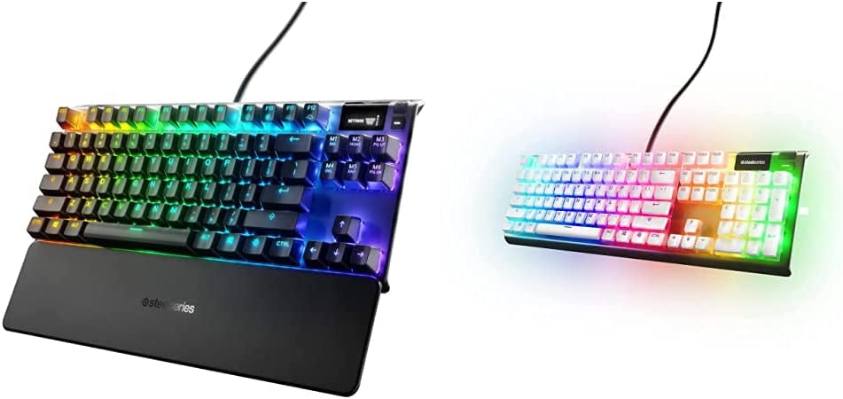 Buy Steelseries Apex Pro Tkl Mechanical Gaming Keyboard & Prismcaps ...