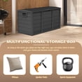 75 Gallon Outdoor Deck Storage Box – Heavy Duty Resin with Lockable Lid ...