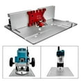 2 In 1 Aluminum Router Table Insert Plate Electric Wood Router Trimming ...