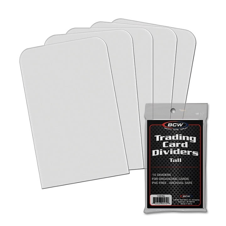 Bcw 1TCDTALL Tall Trading Card Dividers - Walmart.com - Walmart.com