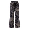 Zanzea Womens Trousers Elastic Waist Casual Long Drawstring Pants