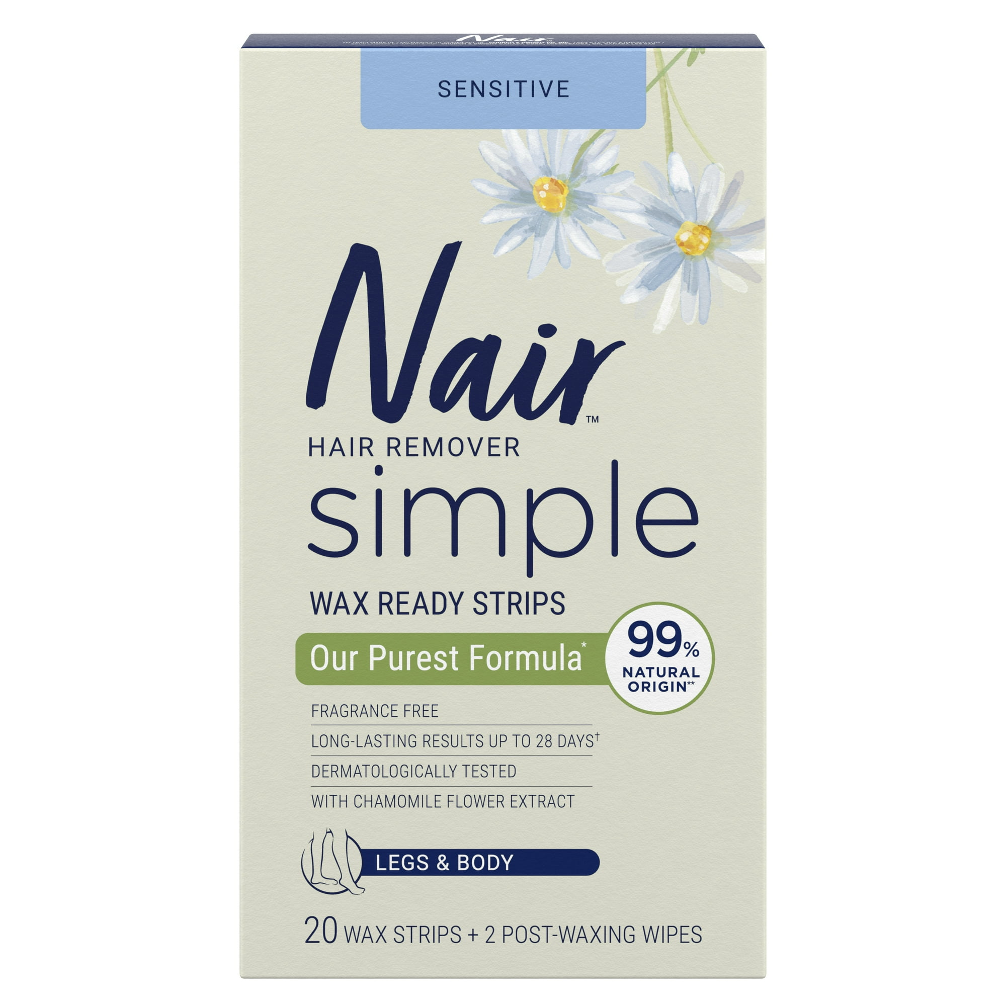 Click here for Nair Simple Hair Removal Wax Strips For Legs And B... prices