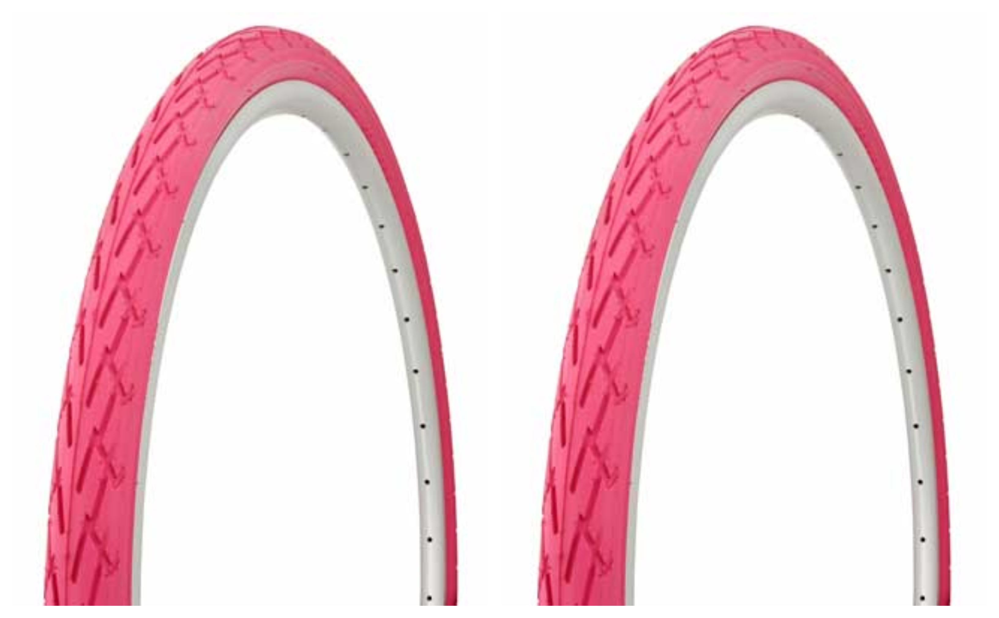 Tire set. 2 Tires. Two Tires Duro 700 x 38c Pink/Pink Side Wall DB-7044 ...