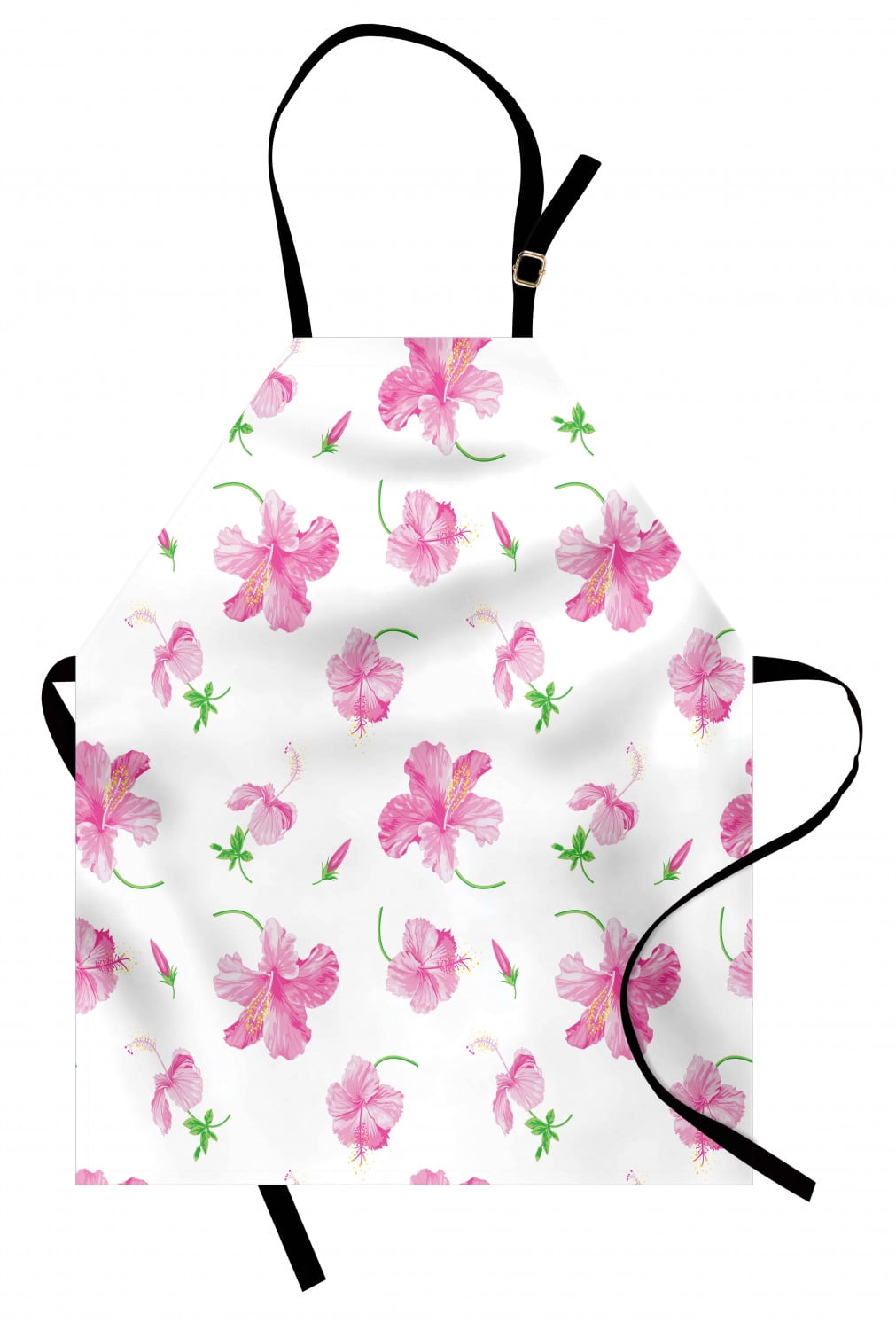 Flower Apron Hibiscus Bloom Flowers on a Plain Background with Floral ...
