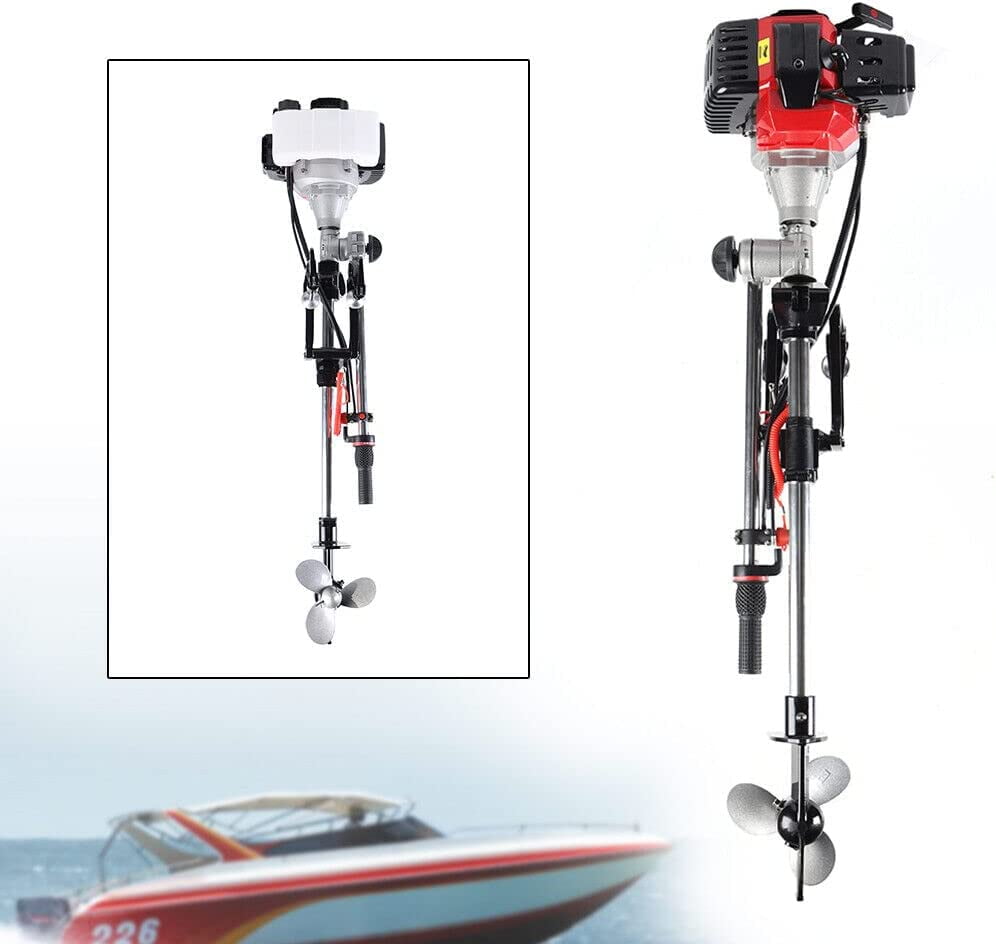 Buy MONIPA Short Shaft Small Outboard Boat Engine 52cc 2.3HP 2-Stroke ...