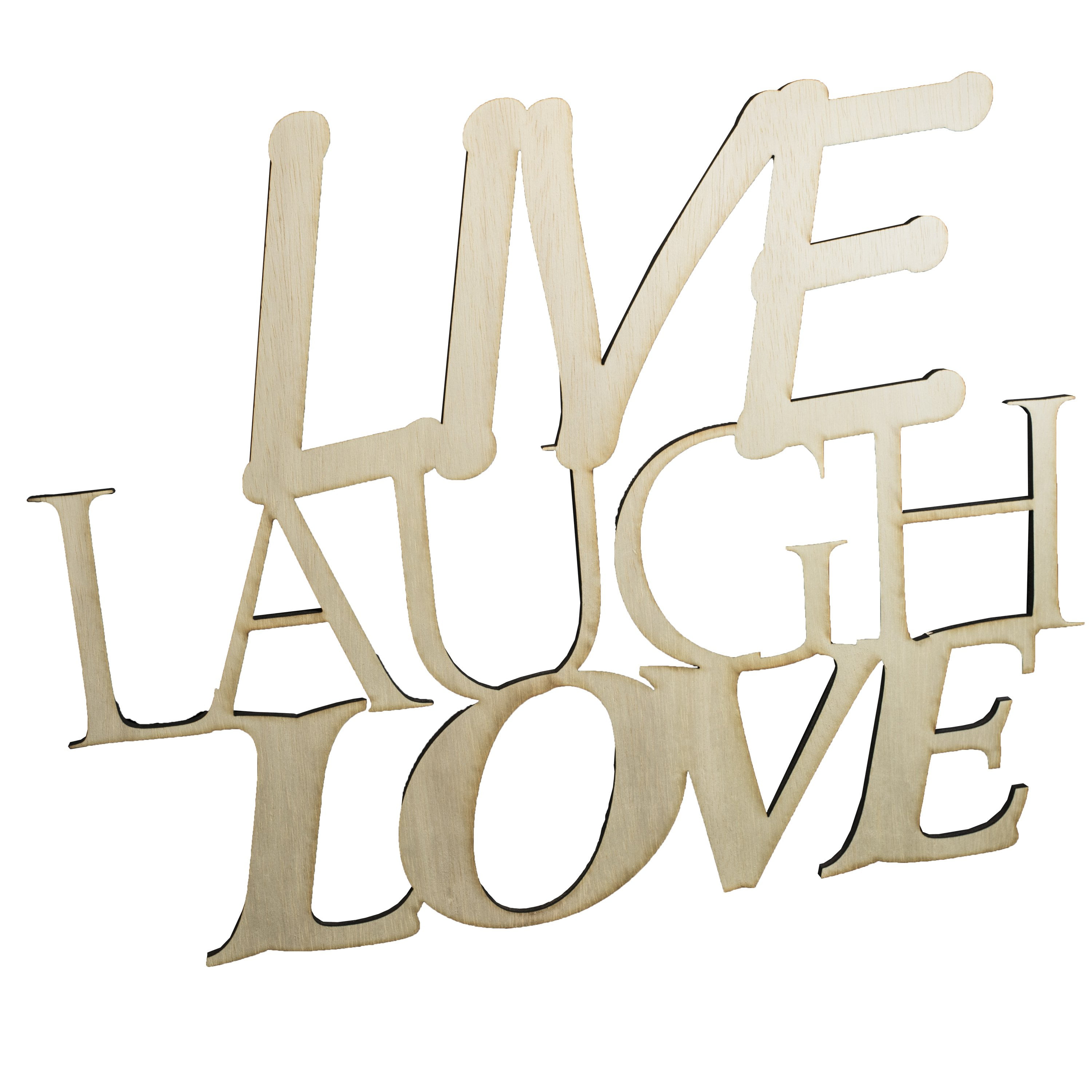 Live, Laugh, Love - Large - Wood - Walmart.com