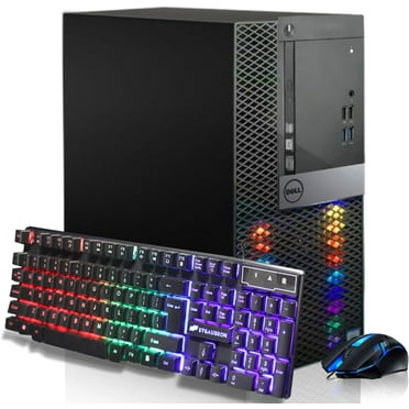 Restored Dell OptiPlex Desktop Computer PC with RGB Panel, Intel i7 ...