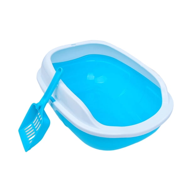 kusrkot Cat Litter Box Kitten Toilet Anti Splashing Durable Open Top ...