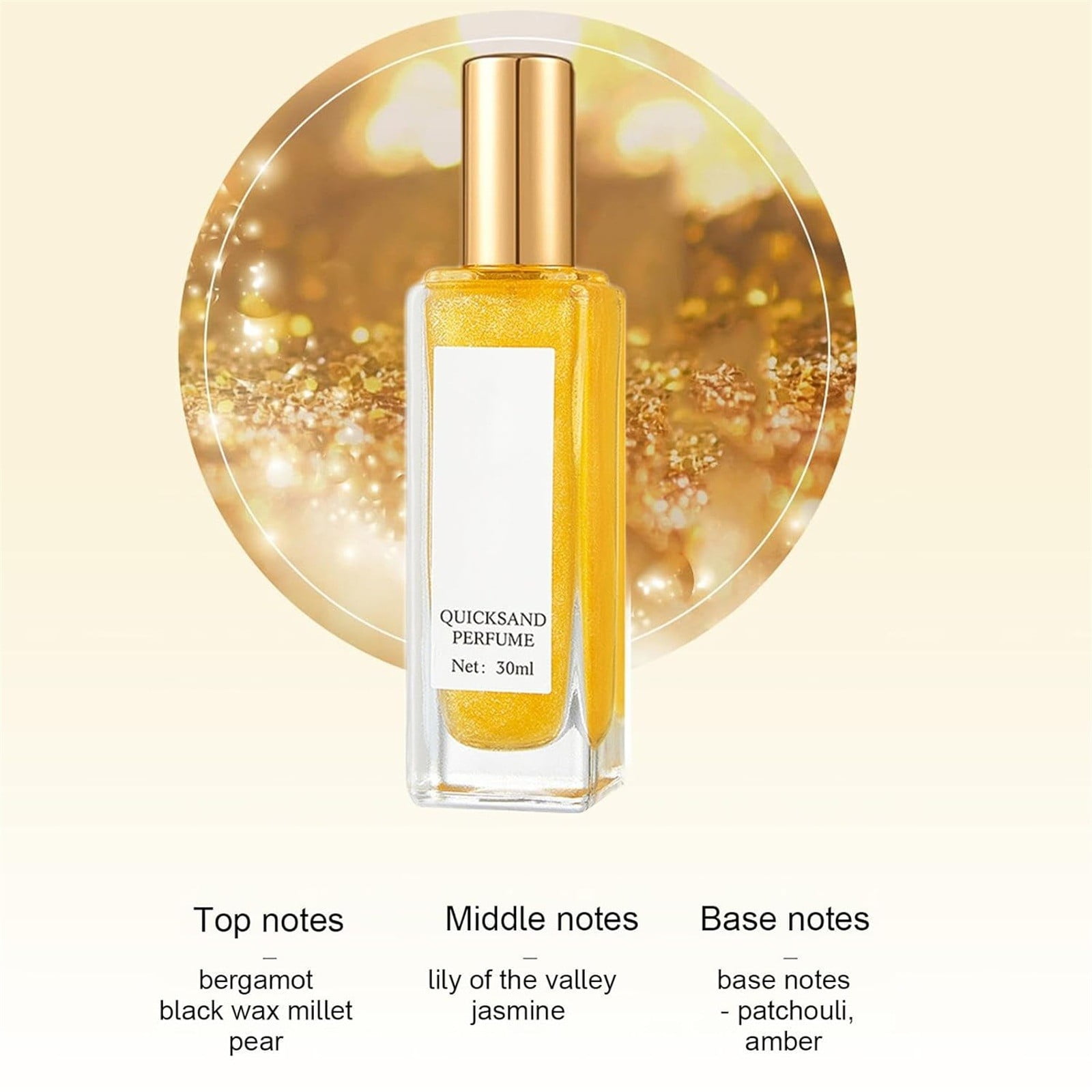 Perfume Aceite de perfume de arena dorada, aceite de perfume de ...