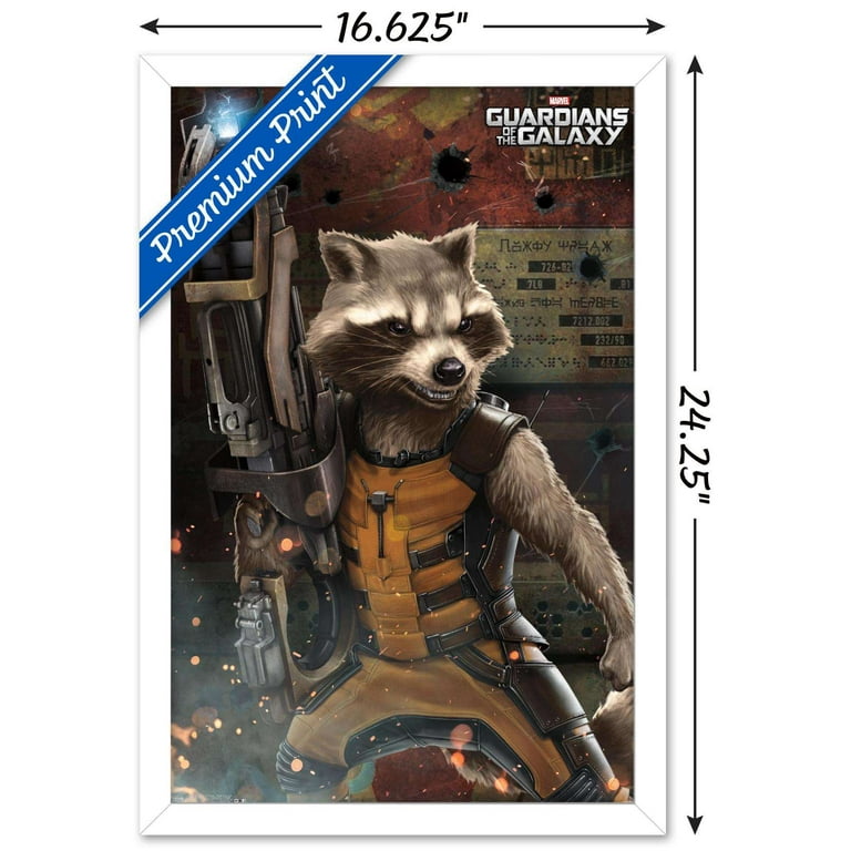 Rocket Raccoon Guardians Of The Galaxy Poster