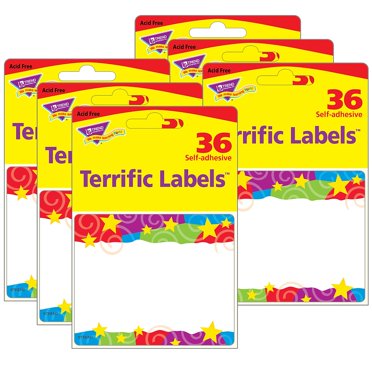 TREND Rainbow Handprints Terrific Labels, 36 Per Pack, 6 Packs ...