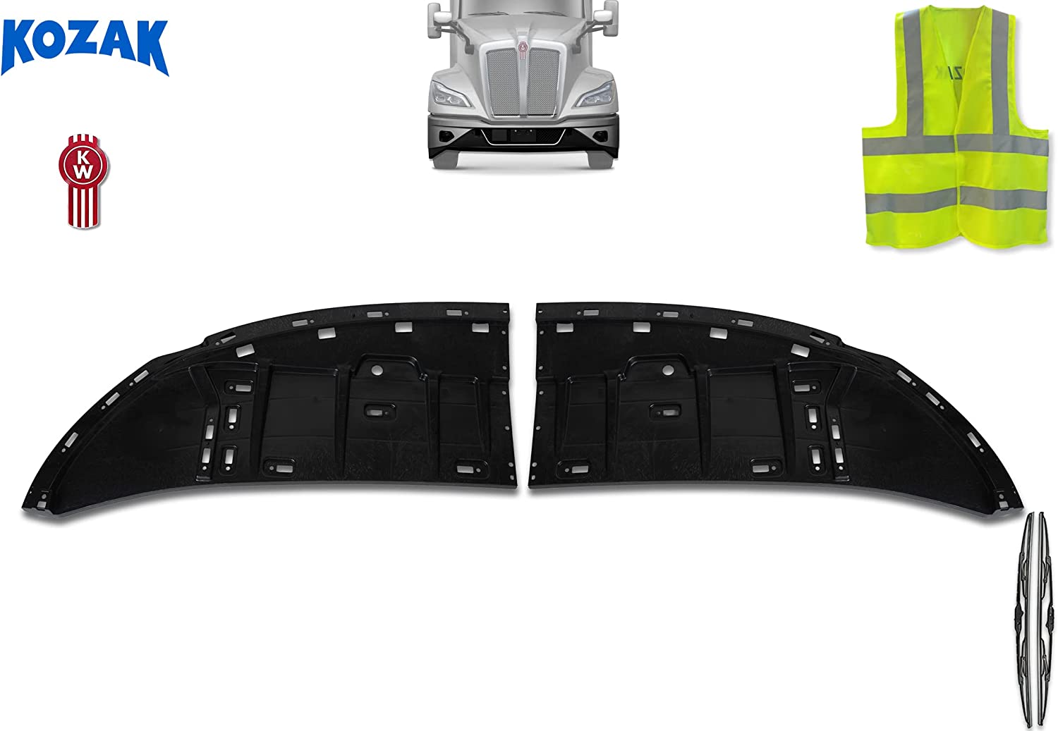 Kozak Lower Bumper Cover for Kenworth T680 Next GEN 2022 2023+ Plus ...