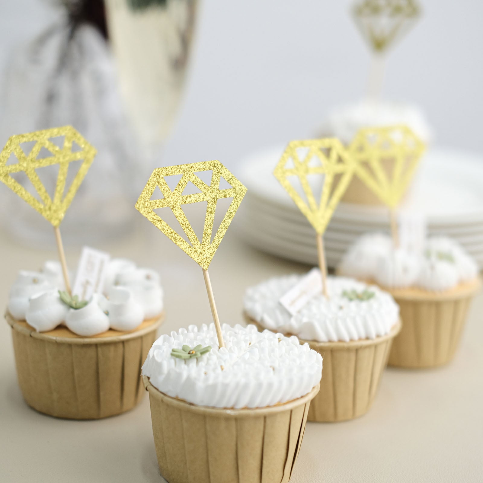 Engagement Party Cupcake Toppers
