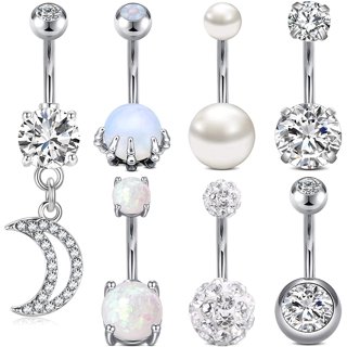 Acrylic "Princess" Logo Belly Button Ring - Walmart.com
