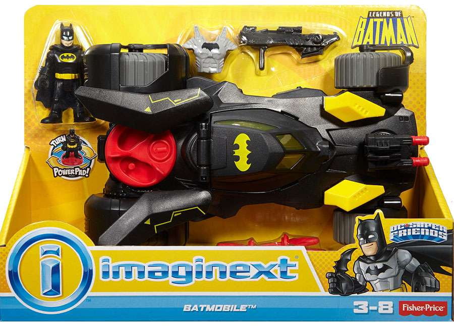 DC Super Friends Imaginext Batmobile Figure Set [Black] - Walmart.com ...