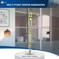Sliding Glass Door Multi-Point Keeper for 2 Point Mortise Lock | Keeper ...