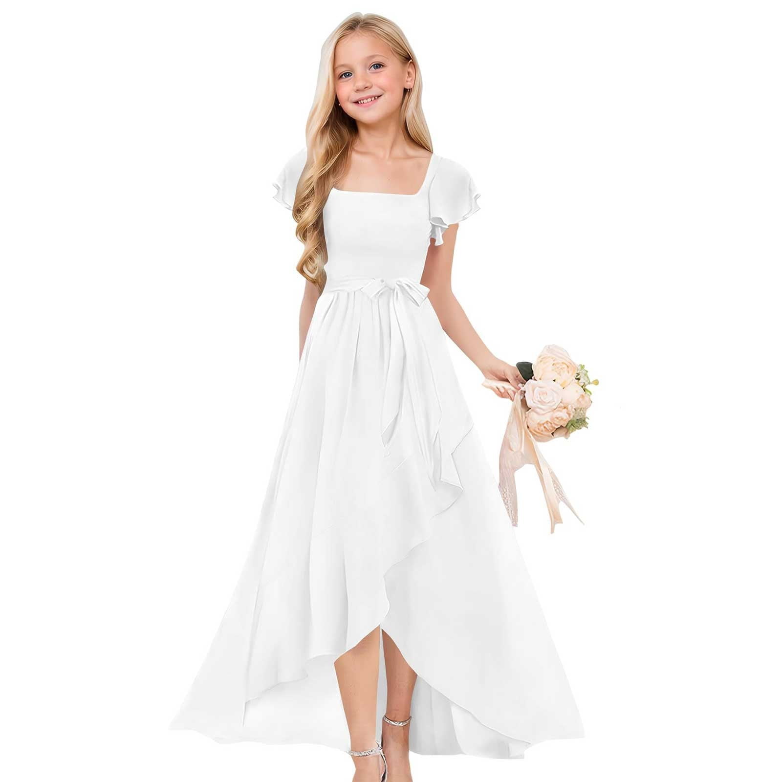 Click here for Manxivoo Flowy Chiffon Flower Girl Dress With Wais... prices