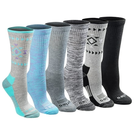 Dickies Women's Dri-Tech Moisture Control Crew Socks Multipack, Tribal ...