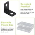 Picture Frame Corner Brackets, 100PCS Small L Shaped Brackets Black ...