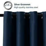 ANMINY Blackout Curtain Panels Solid Color Space Room Divider Screen ...