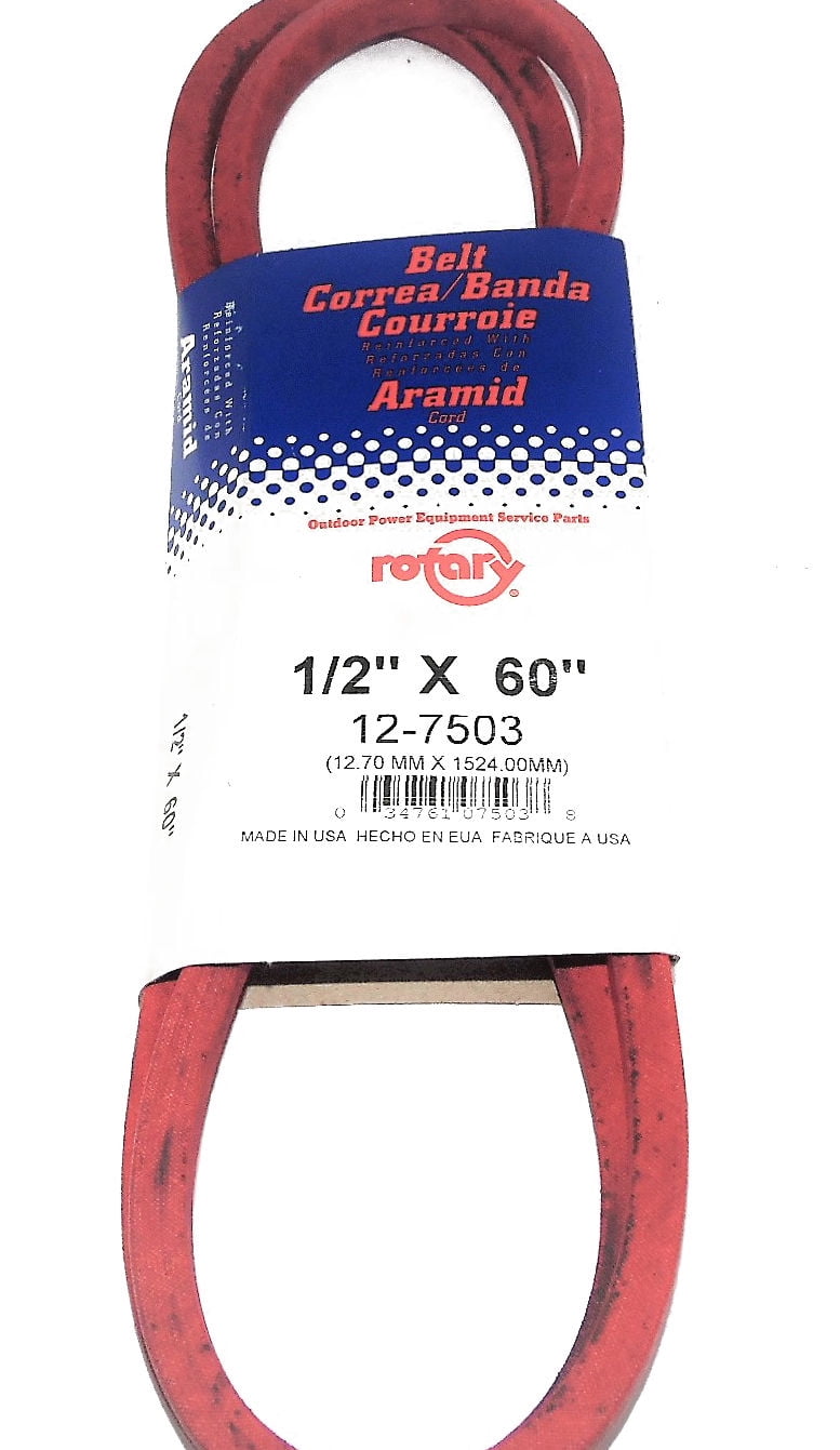 7503/4L600 Rotary Belt (1/2X60") Compatible With JOHN DEERE M77988 ...