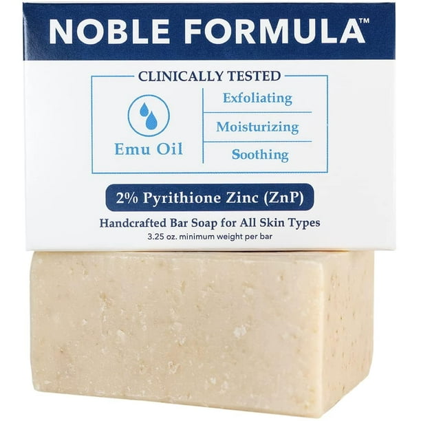 Soap Noble Formula con 2% de piritionato de zinc (ZnP), aceite de emú ...