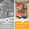 Pull Out Spice Rack Organizer for Cabinet, Heavy Duty Slide Out ...