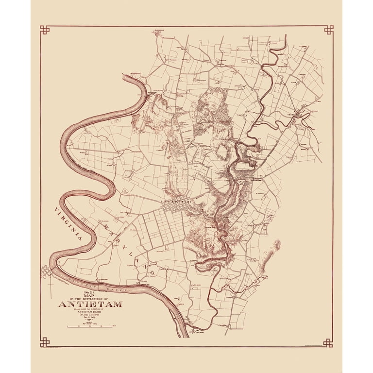 Civil War Antietam Map