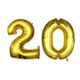 Luxshiny Party Decoration Golden Alluminum Foil Balloons with ...
