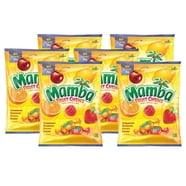 MAMBA Fruit Chews, Variety Pack, Cherry Chewy Candy, Tropical Fruit ...