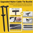 Aymier 120 Pcs Nylon Universal Cable Tie Buckle with Clear Storage Box ...