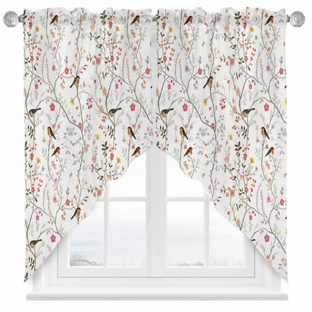 UPC 460985335786 - Vintage Spring Wallpaper Swag Kitchen Curtain ...