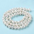 1Strand Natural Cultured Freshwater Pearl Beads Strands Potato Grade A+ ...