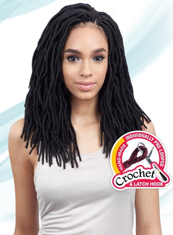 2X SOFT WAVY FAUX LOC 12" - FREETRESS SYNTHETIC CROCHET BRAID DREAD ...