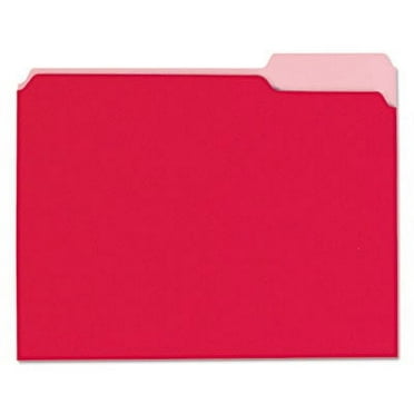 Deluxe Colored Top Tab File Folders, 1/3-Cut Tabs, Letter Size ...