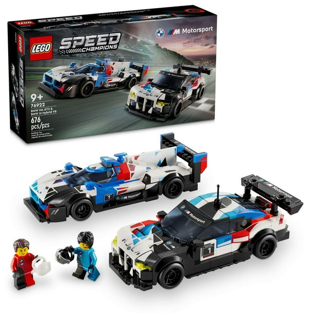 LEGO Speed Champions BMW M4 GT3 & BMW M Hybrid V8 Race Cars, BMW Toy ...