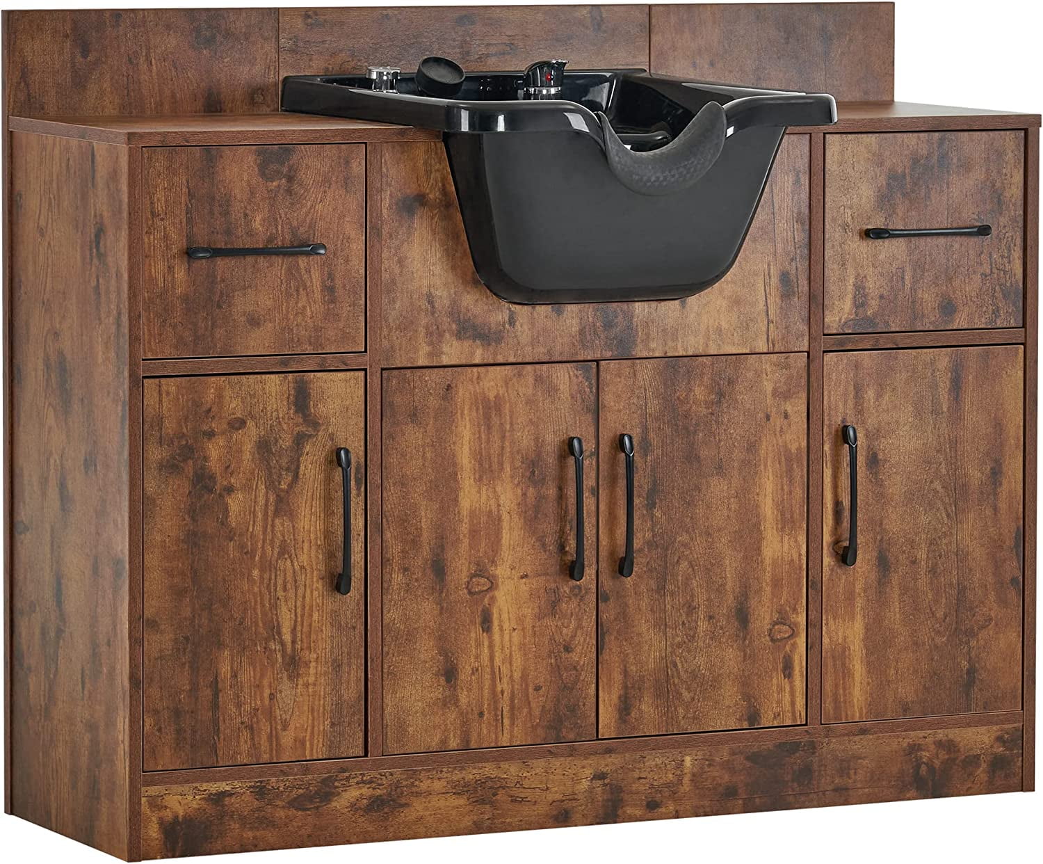 BarberPub Artist Shampoo Backwash Sink Station, Salon Cabinet, Barber ...