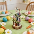 Easter Sculpture, Thomas Kinkade Inspired Resin Art Piece with Bunny ...