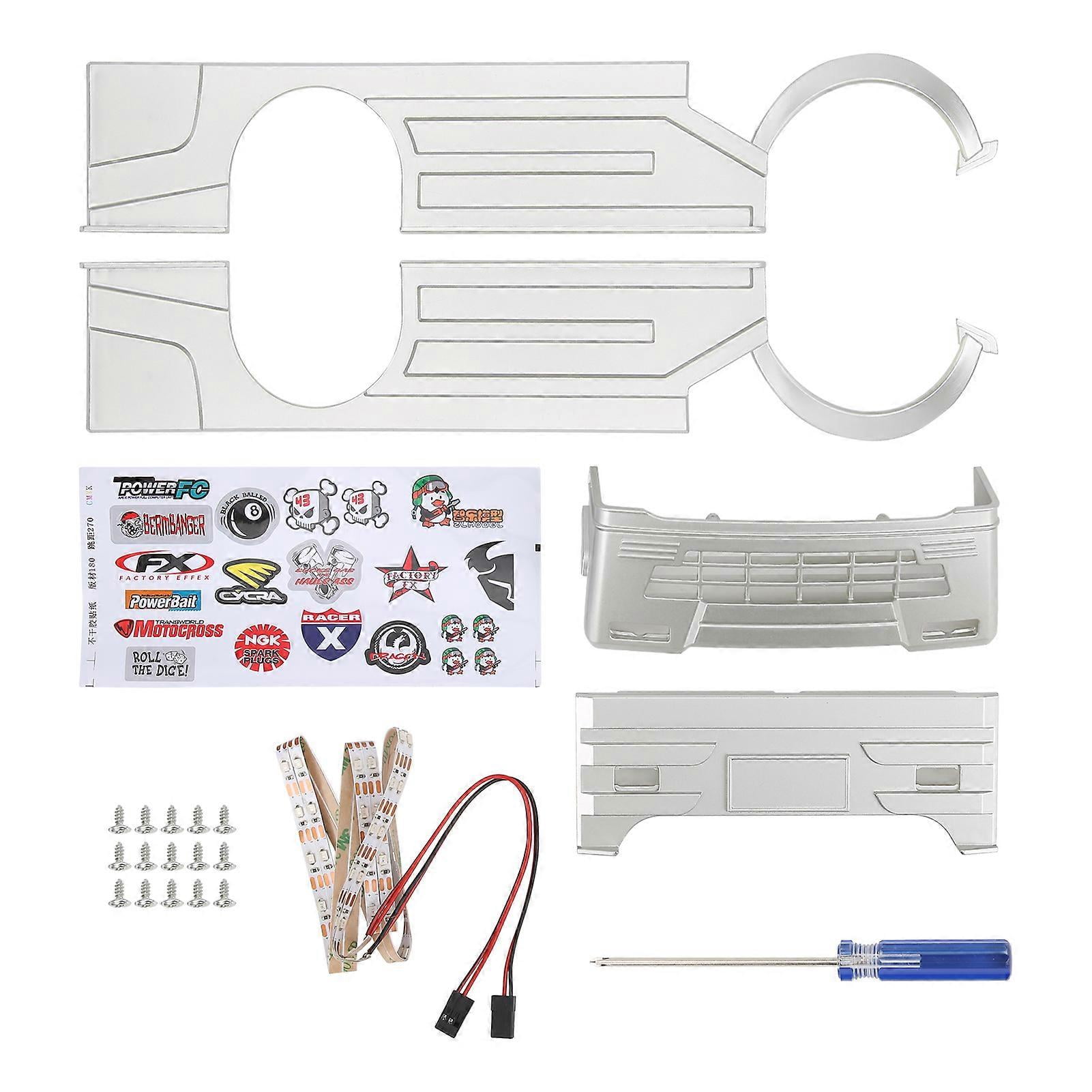RC Wide Body Kit Large Surrounding Cover LED Light Modification Kits ...