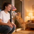 Door Hanging Interactive Cat Toy – Parachute Design with Crinkle Paper ...