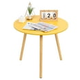 Uawhw Household Small Apartment Dining Table Round Kitchen Table With Wood Legs Kitchen Living