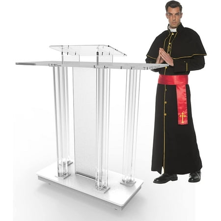 Clear-Standing Vertical Podium Stand Portable,Podium Water Bottle ...