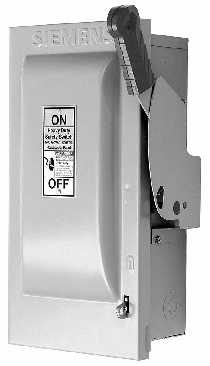 Siemens Safety Switch,600VAC,3PST,30 Amps AC HF361N - Walmart.com