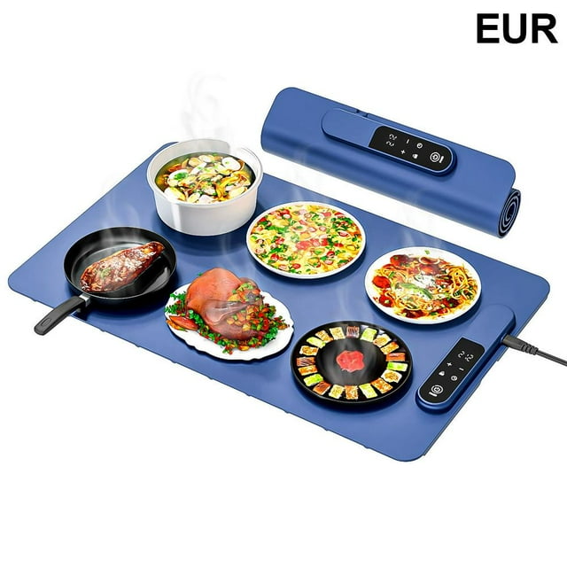 Warming Mat for Food, Flexible Smart Table Warming Board, Roll Up ...