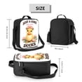 Cute Duck Pattern Lunch Bag Insulated Thermal Box with Shoulder Strap ...