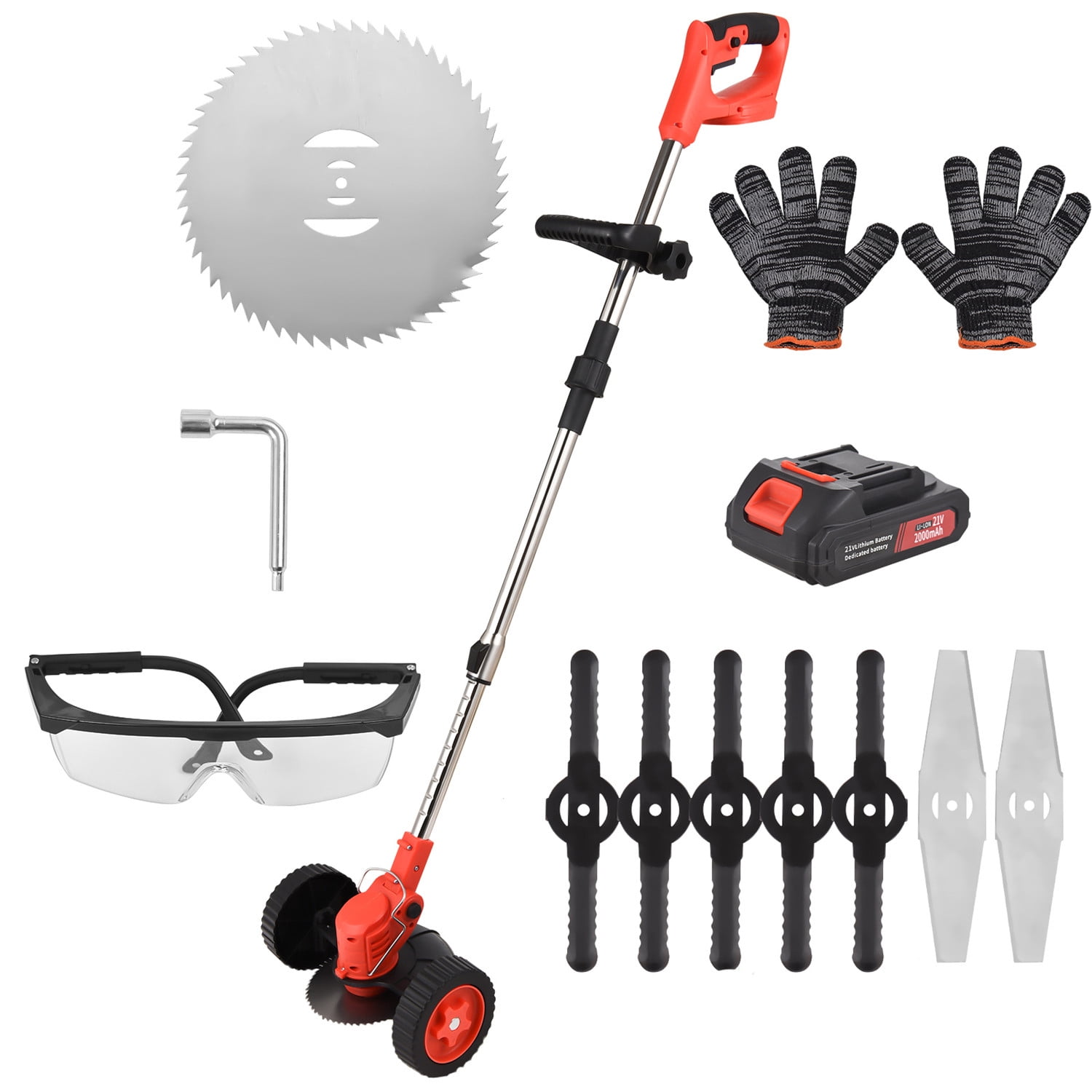 Click here for Pangjifa Battery Operated Weed Wacker With Wheels... prices