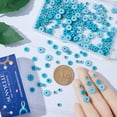 1 Box 400Pcs+ Flat Turquoise Beads Disc Stone Beads Gemstone Beads ...