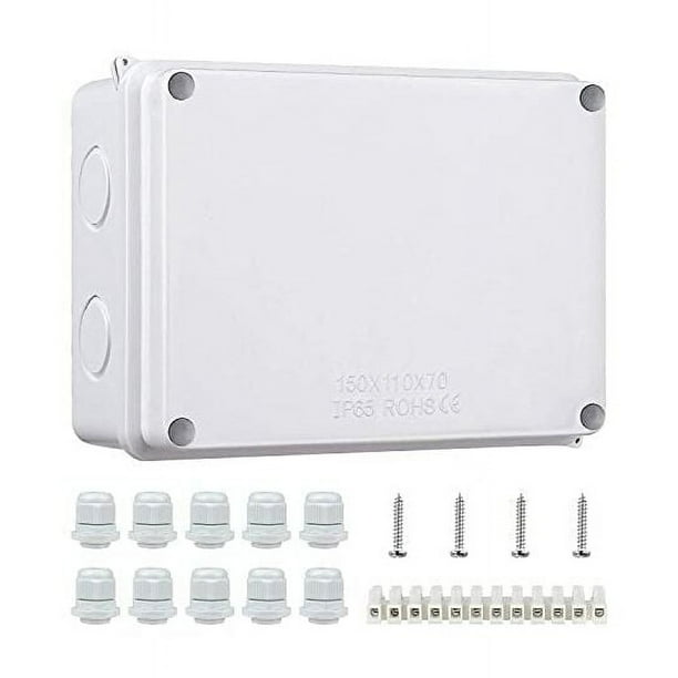 Caja de conexiones impermeable IP65, caja de protección eléctrica para exteriores, cajas para ...